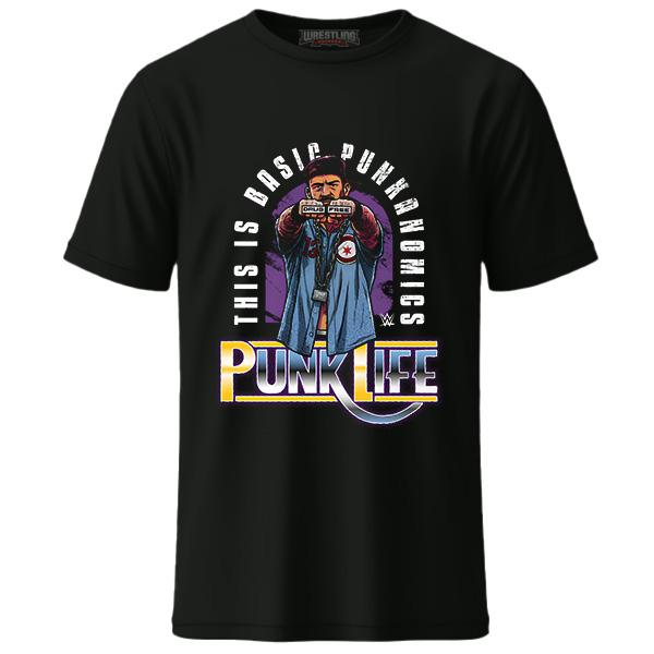 Buy Black CM Punk This is Basic Punkanomics T Shirt Online in Pakistan
