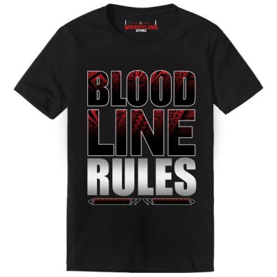 Buy Black WrestleMania 40 Bloodline Rules Digital Print T-Shirt Online ...